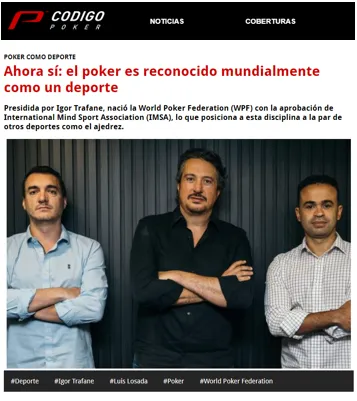 Por fin el poker es reconocido mundialmente como deporte